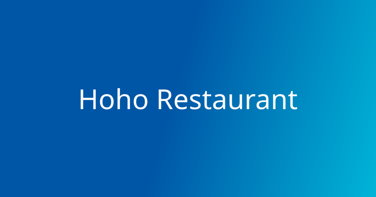 Order Authentic Chinese Online | Hoho Restaurant - Pickup or Delivery ...